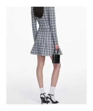 SELF-PORTRAIT Checked Mini Skirt