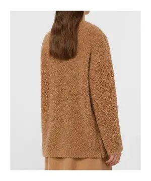 Max Mara Pantera V-neck Long-sleeve Jumper - Camel