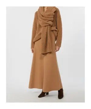 Max Mara Pantera V-neck Long-sleeve Jumper - Camel