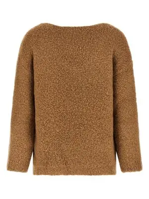 Max Mara Pantera V-neck Long-sleeve Jumper - Camel