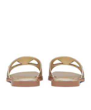 Valentino Garavani Vlogo Slide Sandals - Nude