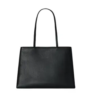 Tory Burch Double Handle Zipper Closure Handbag - Black