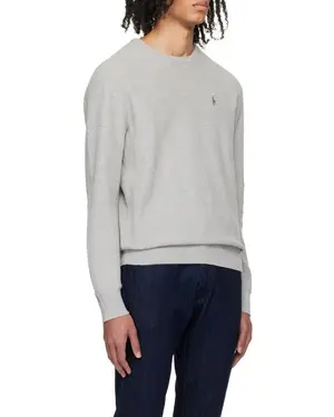 Polo Ralph Lauren Textured Crewneck Jumper - Gray
