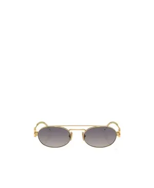 Miu Miu Oval Frame Sunglasses - Gray