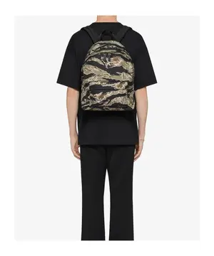Givenchy Essential U Backpack In Nylon With Camo Print - Black
