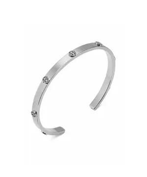 Tory Burch Miller Stud Cuff Bracelet - Silver