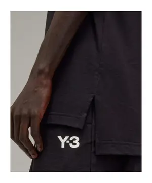 Y3 Stripe Detailed Crewneck T-shirt