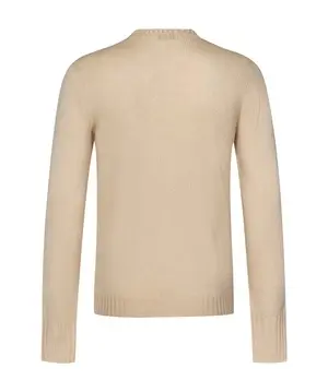 DRUMOHR Crew Neck Knit Sweater - Beige