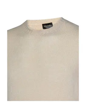 DRUMOHR Crew Neck Knit Sweater - Beige