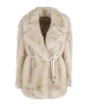 Sportmax Rosaria Furry-effect Coat
