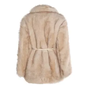 Sportmax Rosaria Furry-effect Coat