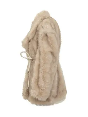 Sportmax Rosaria Furry-effect Coat