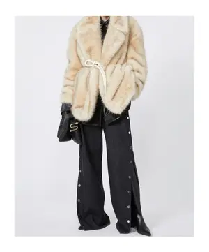 Sportmax Rosaria Furry-effect Coat