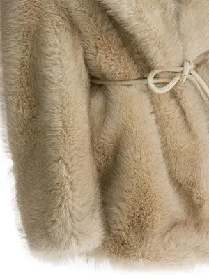 Sportmax Rosaria Furry-effect Coat