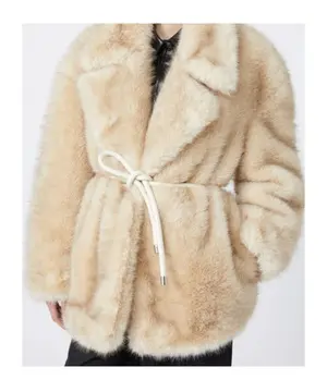 Sportmax Rosaria Furry-effect Coat
