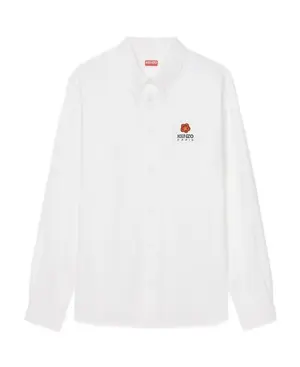 Kenzo Boke Flower Logo Embroidered Buttoned Shirt