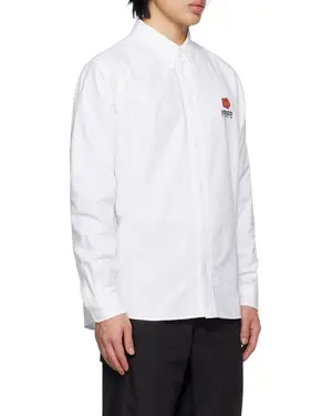 Kenzo Boke Flower Logo Embroidered Buttoned Shirt