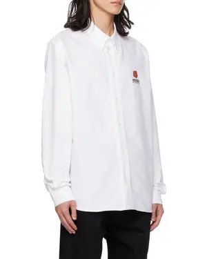 Kenzo Boke Flower Logo Embroidered Buttoned Shirt