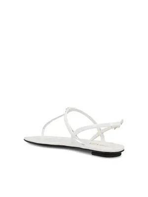 Prada Buckled Sandals - White