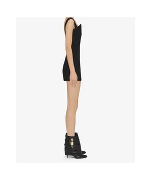 Givenchy Shark Lock Stiletto Ankle Boots In Nappa Leather