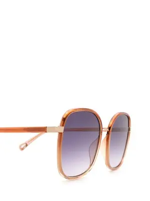 Chloé Square Frame Sunglasses - Purple