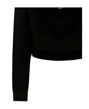 AREA Crystal Tassel Embellished Pullover