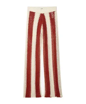 Zadig&Voltaire Crochet Stripe Trousers - Nude