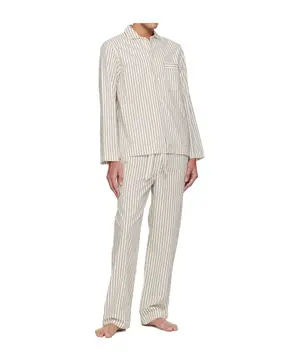 TEKLA Drawstring Pajama Pants - White