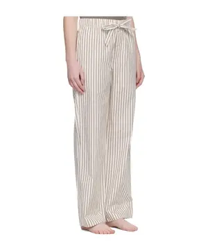 TEKLA Drawstring Pajama Pants - White