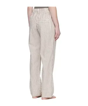 TEKLA Drawstring Pajama Pants - White