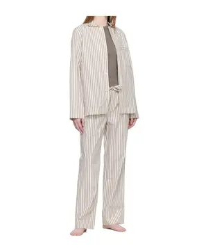 TEKLA Drawstring Pajama Pants - White