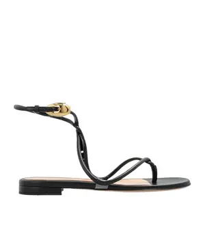 GIANVITO ROSSI Mamba Thong Strap Sandals - Black