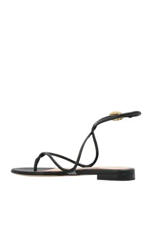 GIANVITO ROSSI Mamba Thong Strap Sandals - Black