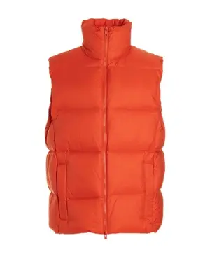 MSGM Padded Zip Gilet - Red
