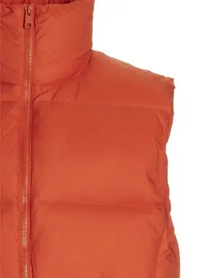 MSGM Padded Zip Gilet - Red