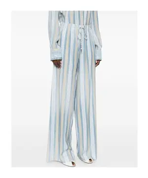 Ermanno Scervino Striped Wide-leg Trousers - White
