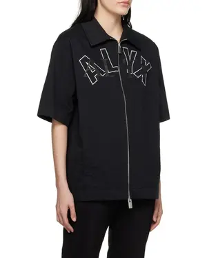 1017 Alyx 9sm Logo Short-sleeve Zip Shirt