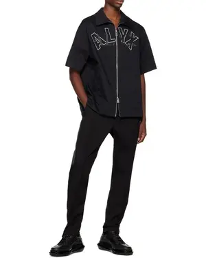 1017 Alyx 9sm Logo Short-sleeve Zip Shirt