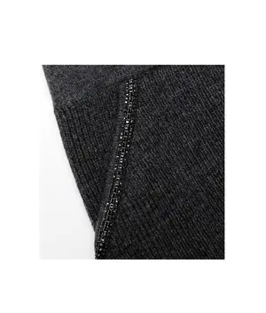 SELF-PORTRAIT Knit Mini Skirt With Elastic Waist And Pockets