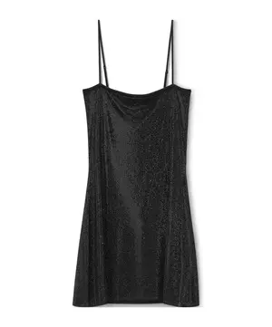 Alexander Wang Embellished Hotfix Cami Dress