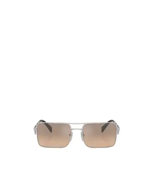 Prada Rectangular Frame Sunglasses - Nude