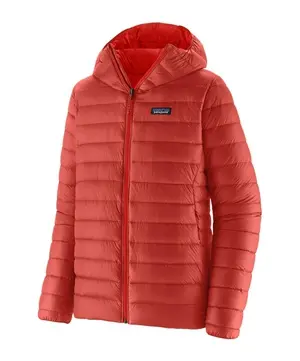 Patagonia Down Sweater Hoody Jacket - Red
