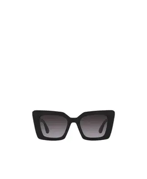 Burberry Logo Emblem Square Frame Sunglasses - Black