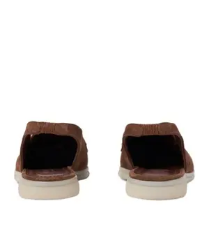 SCAROSSO Leila Slingback Loafers - Brown