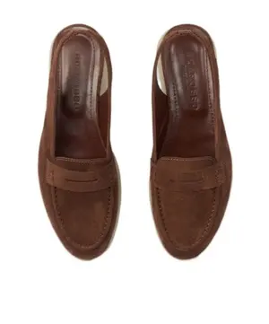 SCAROSSO Leila Slingback Loafers - Brown