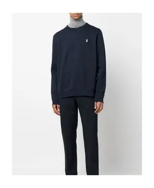 Polo Ralph Lauren Embroidered Pony Crewneck Sweatshirt - Black
