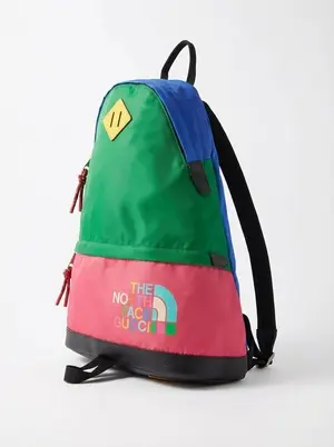 Gucci X The North Face Logo Backpack - Green