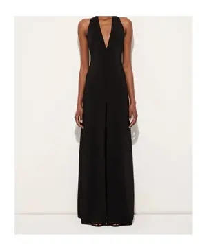 Emilio Pucci Sleeveless Deep V-neck Maxi Dress With Slit