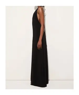 Emilio Pucci Sleeveless Deep V-neck Maxi Dress With Slit