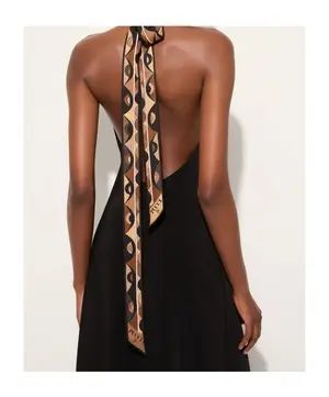 Emilio Pucci Sleeveless Deep V-neck Maxi Dress With Slit